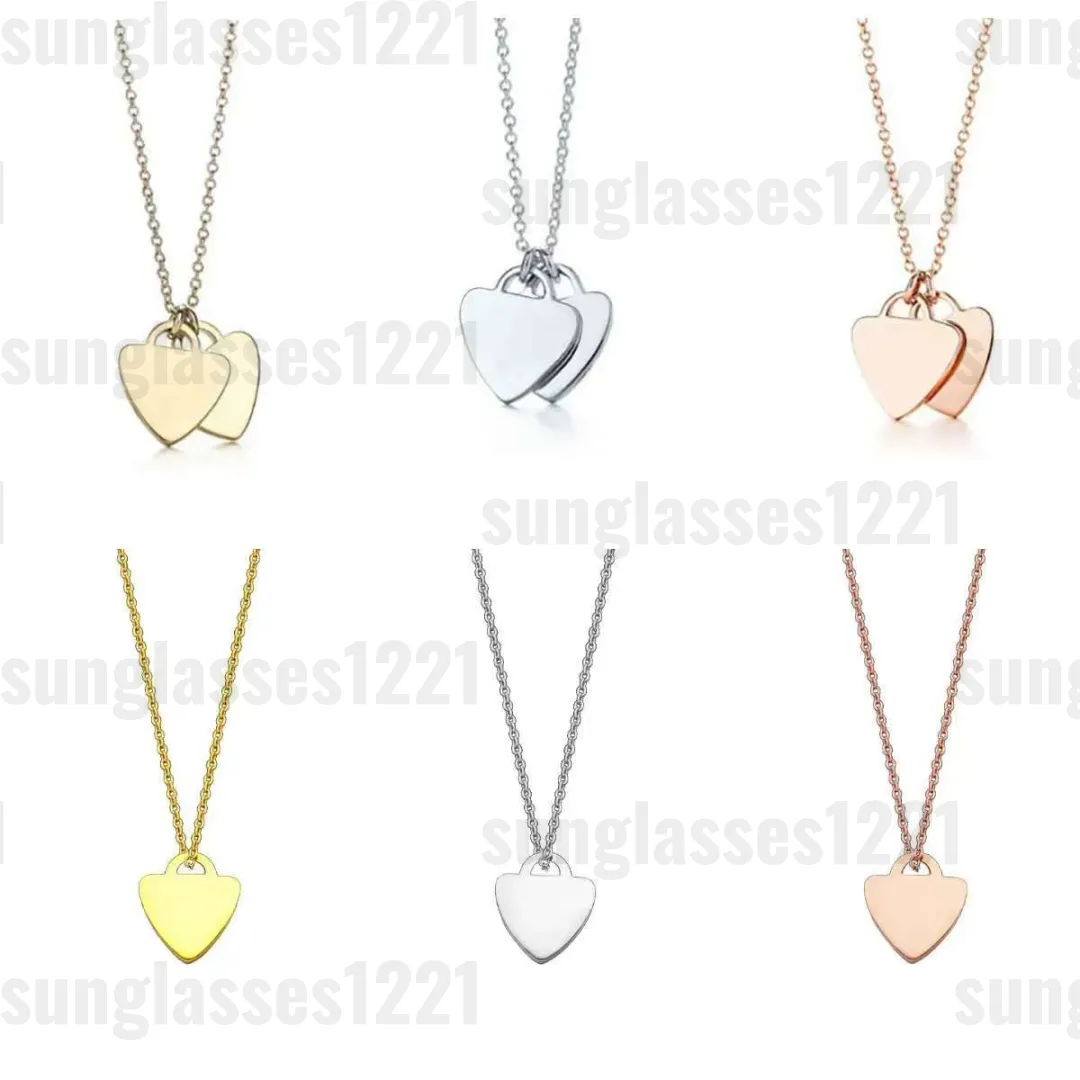 Necklace Jewelry Heart Pendant with Red and Green Stones on 45 cm Link ...