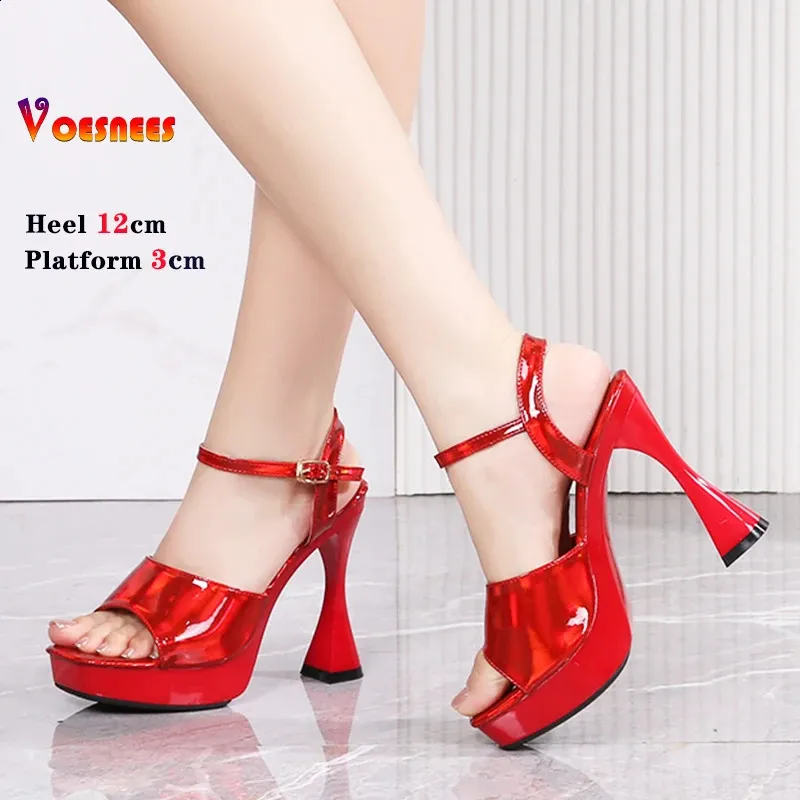 Platform Chunky Heel Sandals with Spool Heels for Men, Extra-Wide Fit ...