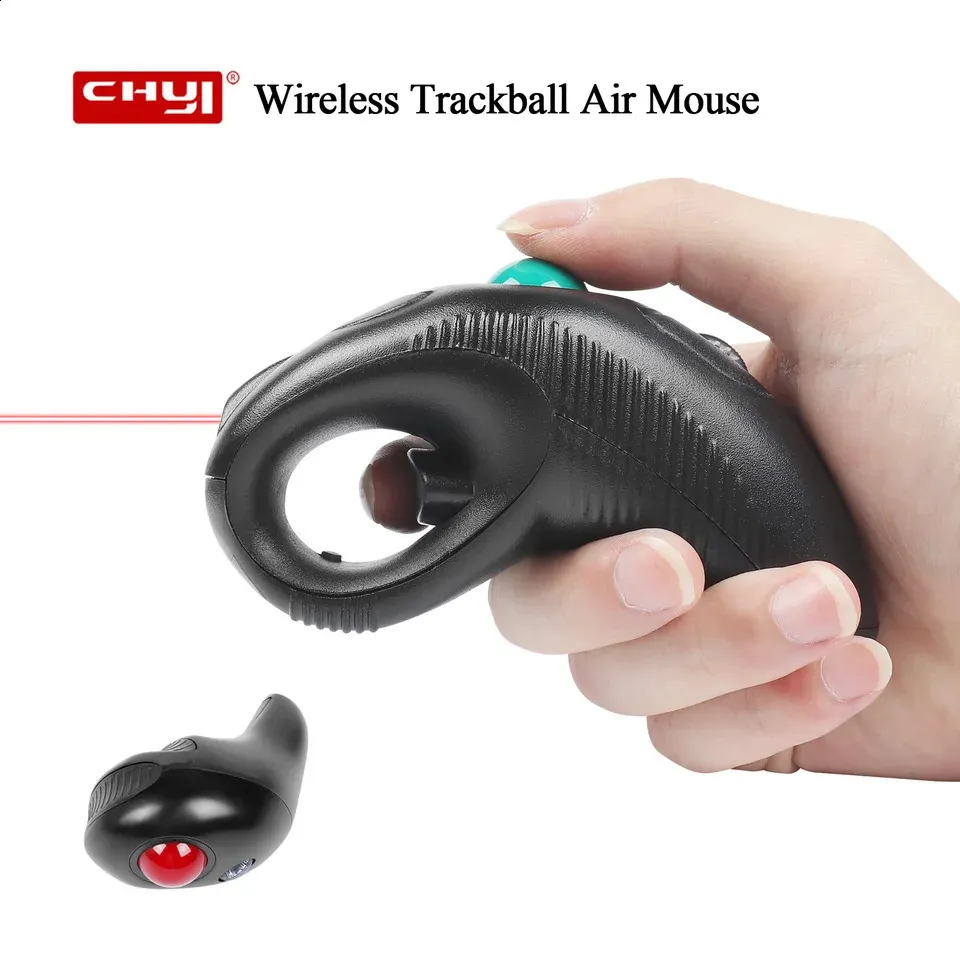Air Remote Mouse, Handheld Wireless Mouse With Trackball, USB Wireless ...