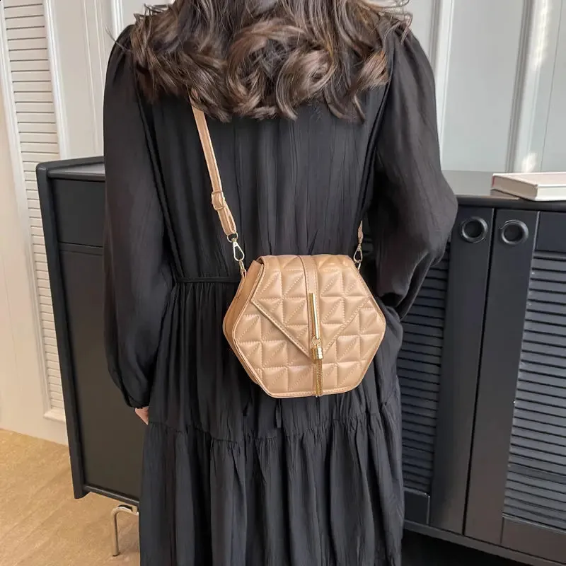 Red Mini PU Leather Shoulder Bag for Women with Zipper Closure from ...