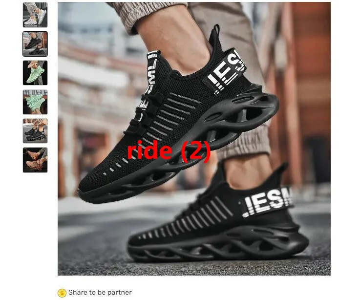 MissRide Mens Running Shoes Lightweight Breathable Trainers For Comfort ...