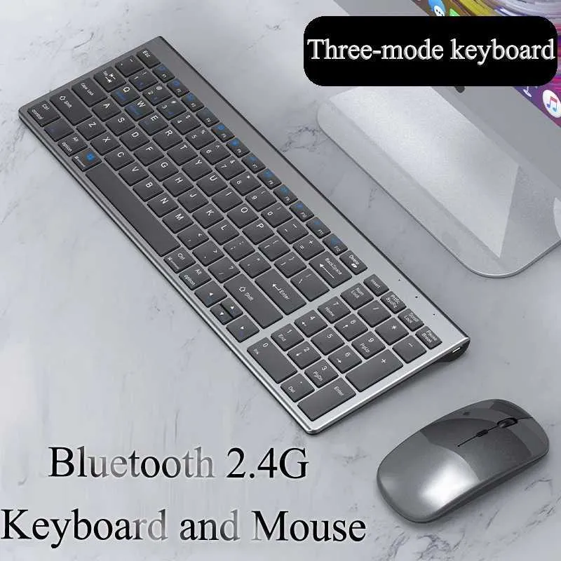 Quiet Wireless Keyboard And Mouse Combo: Full Size, Silent Keys For ...