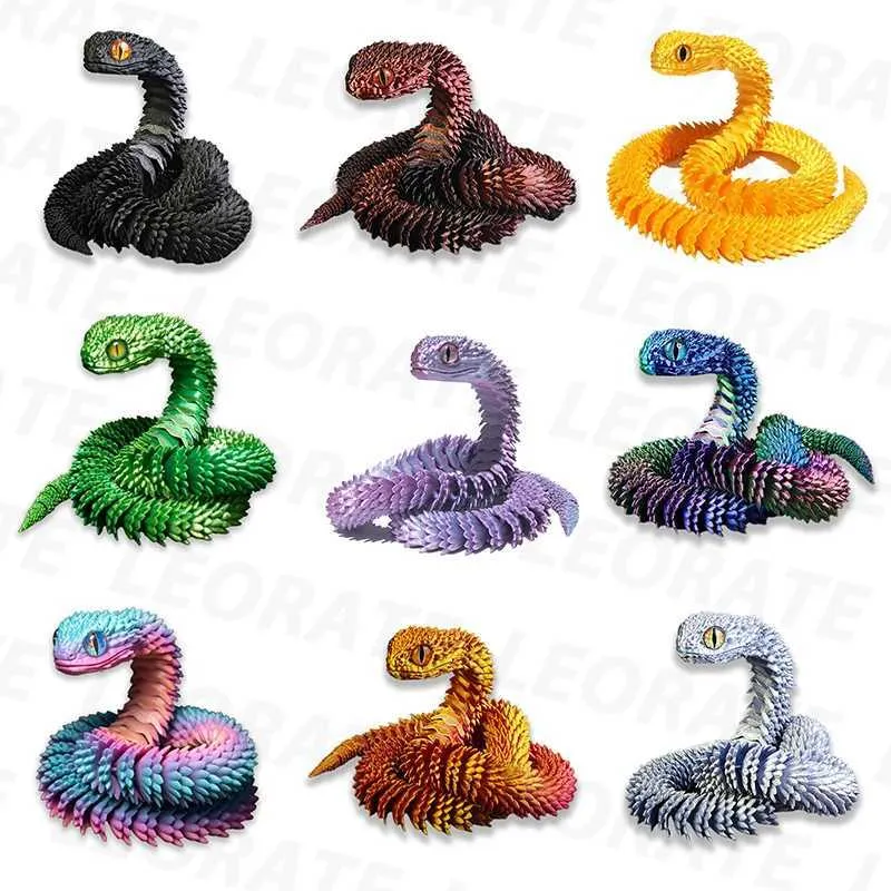 Z250118 3D Printed Snake Dragon Figures Traditional... From Freakhouse ...