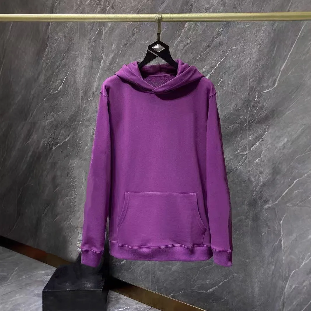 Designer Unisex Black And Purple Hoodie Spring Sweatshirt With Long ...