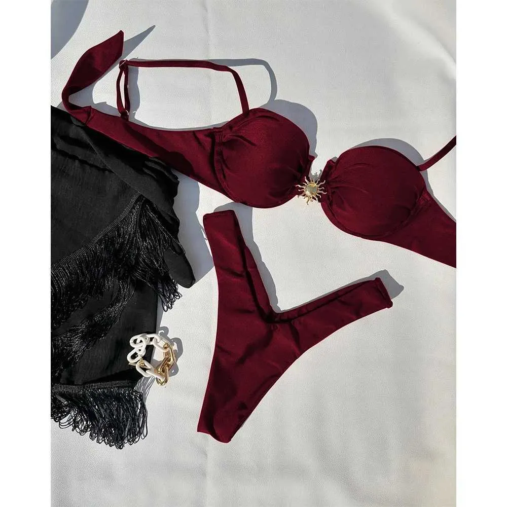 2025 Sexy Micro Cheap String Bikini Sets Push Up Swimwear For Women ...