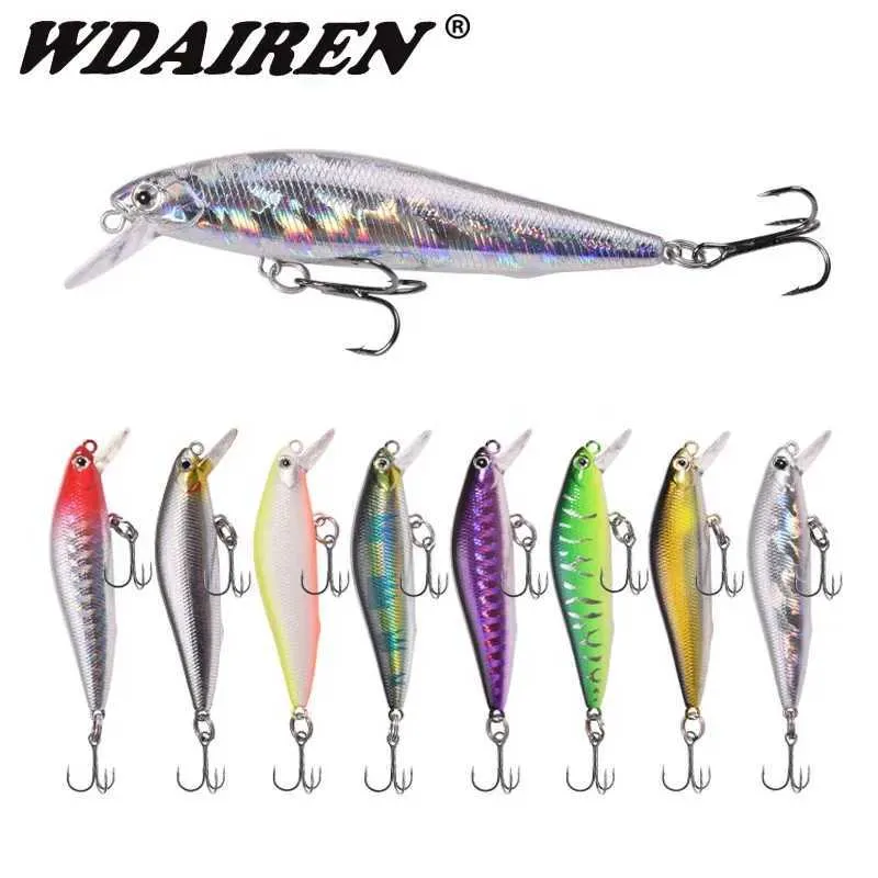 Hard Plastic Minnow Minnow Lure 5g, 10g, 15g Sinking Wobblers For Bass ...