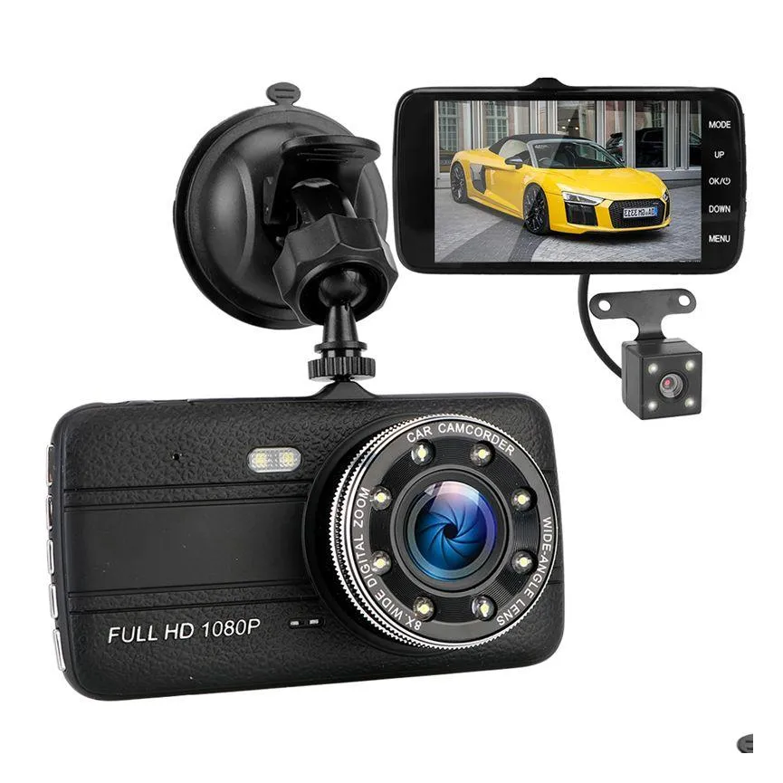 Full HD Dashcam Dvr 323 Video Camera With Dual 4 Lens, 1080P Recording ...