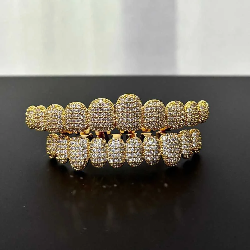 RACHELZ Punk Full Iced Out CZ Stone Tooth Caps For... From Oriental ...