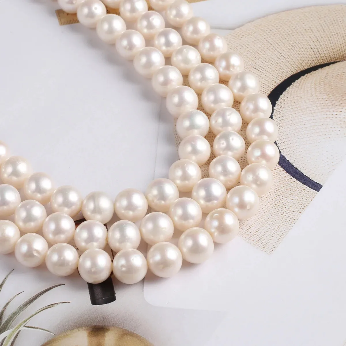 Natural Freshwater White Pearl Beads 10 11mm Jewelry... From Jiao07 ...