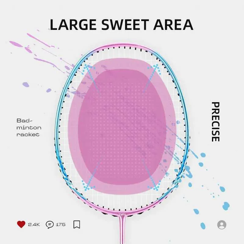 YaKs 2023 Badminton protection rackets - High Quality Caon Fiber ...