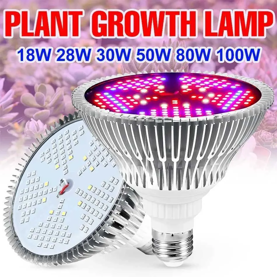 Full Spectrum LED Grow Light Bulbs E27 Plant Growing Lamp For Indoor ...