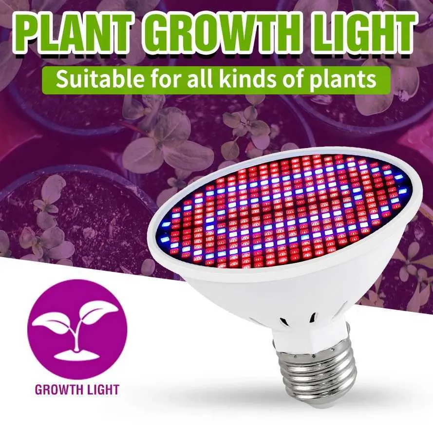 X250205 LED Growth Lamp E27 Full Spectrum Hydroponic Bulb 220V ...