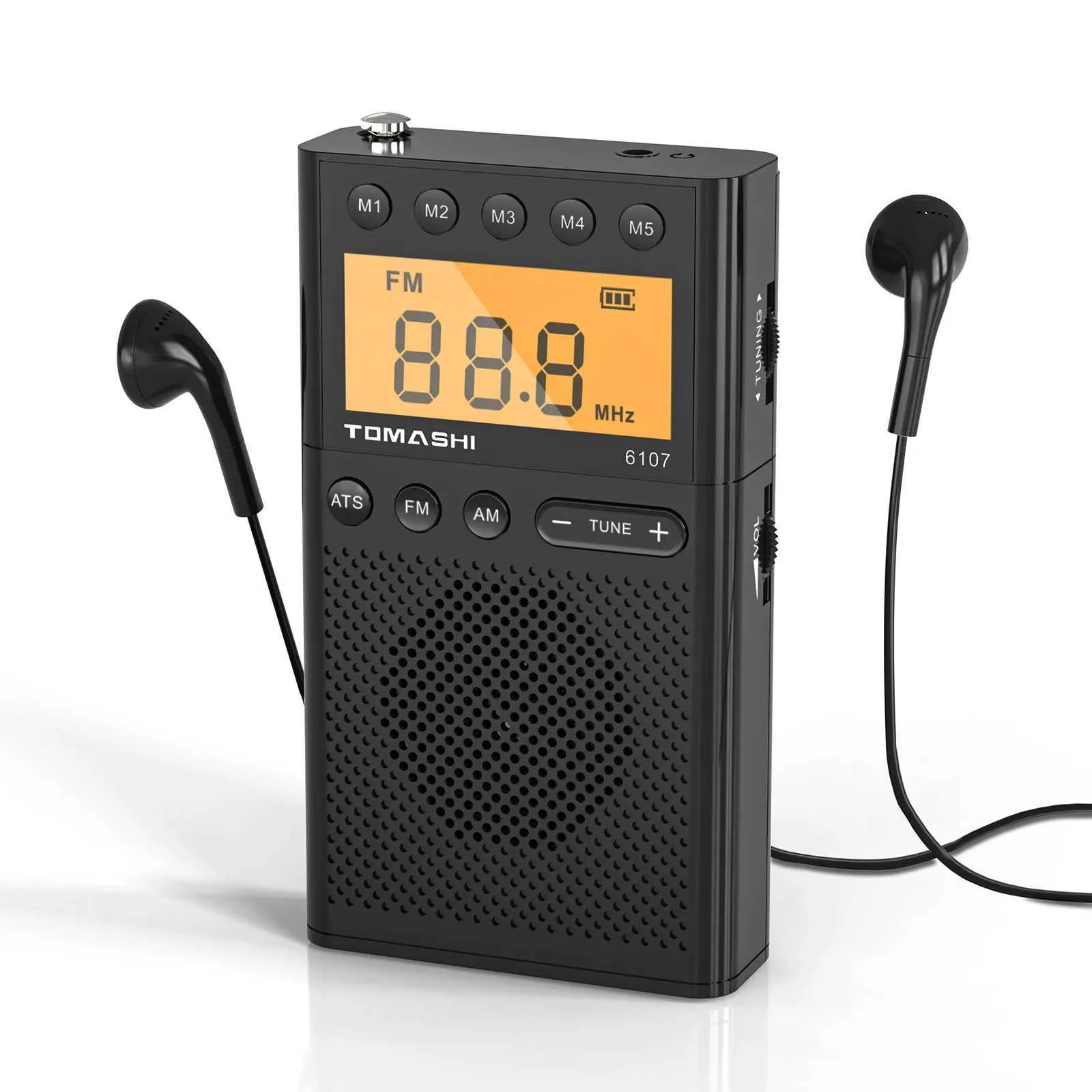 Portable AM Small Portable Radio With Loud Speaker, Phone Jack, And ...