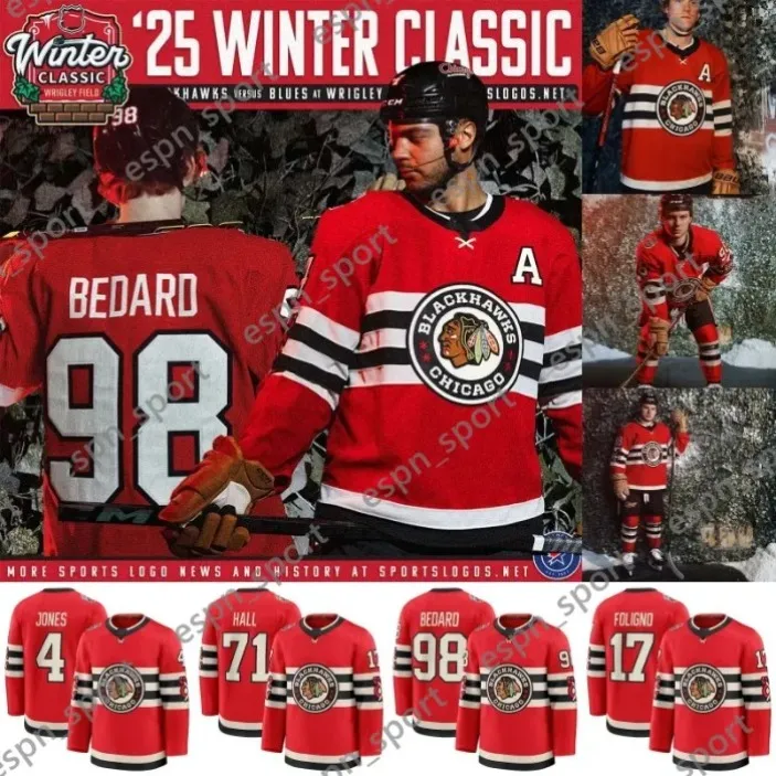 Blackhawks Jersey: Fleury, Bedard & More | 2025 Winter Classic Goalie ...