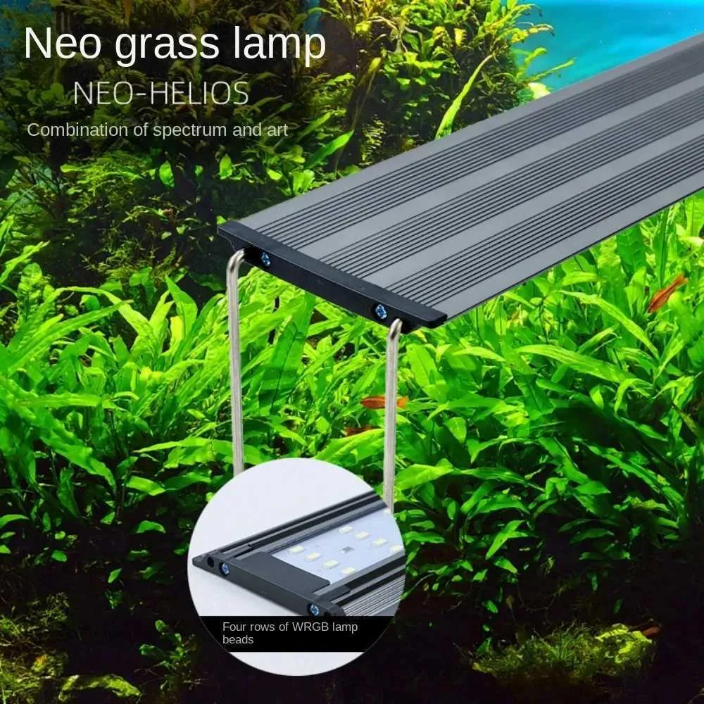 Full Spectrum LED Aquarium Light Extendable Fish Tank Lamp Fixture For ...
