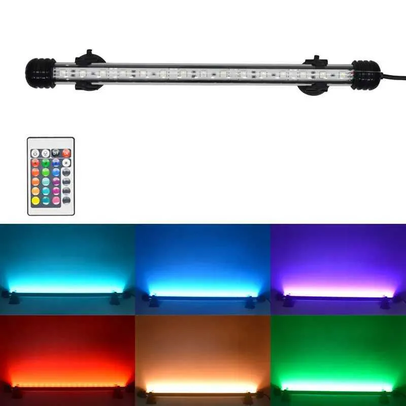 Waterproof RGB LED Submersible aquarium fish tank light for Fish Tank ...