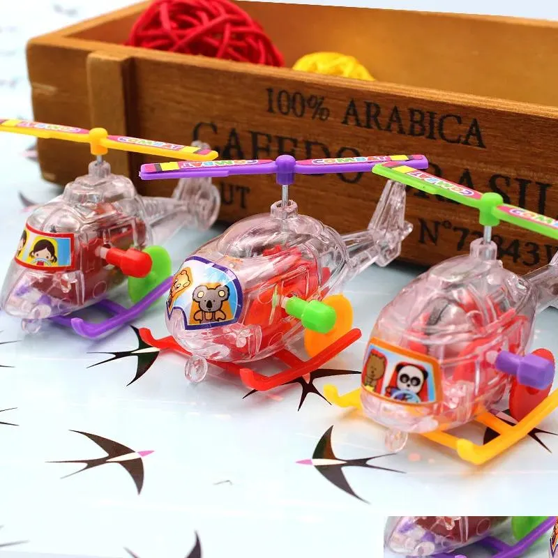 Mini Wind Up Toys For Kids Transparent Aircraft, Spring Classics ...