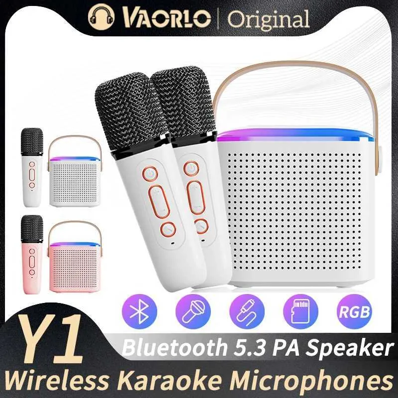 Y1 Wireless Dual Wireless Mic With Speakerrophone Loudspeaker Box With ...