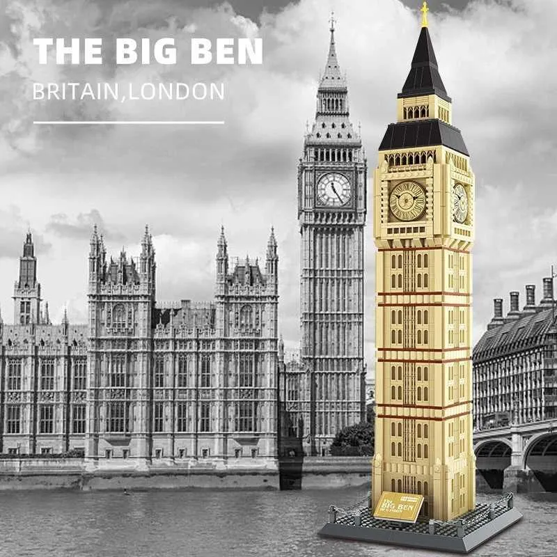 London Big Ben Building Blocks Assembled Barbie Toys For Kids, Perfect ...