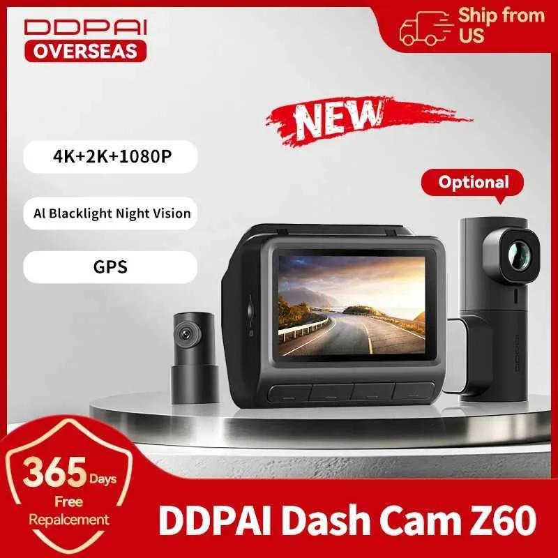 DDPAI Z60 Mini Car DVR Dash Cam 4K Front, 2K Rear,... From Mark_store ...