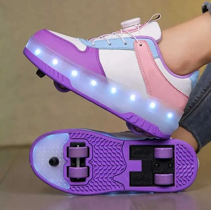 New Four Wheel Rear Wheel Retraction With Brake Seven Color Light ...