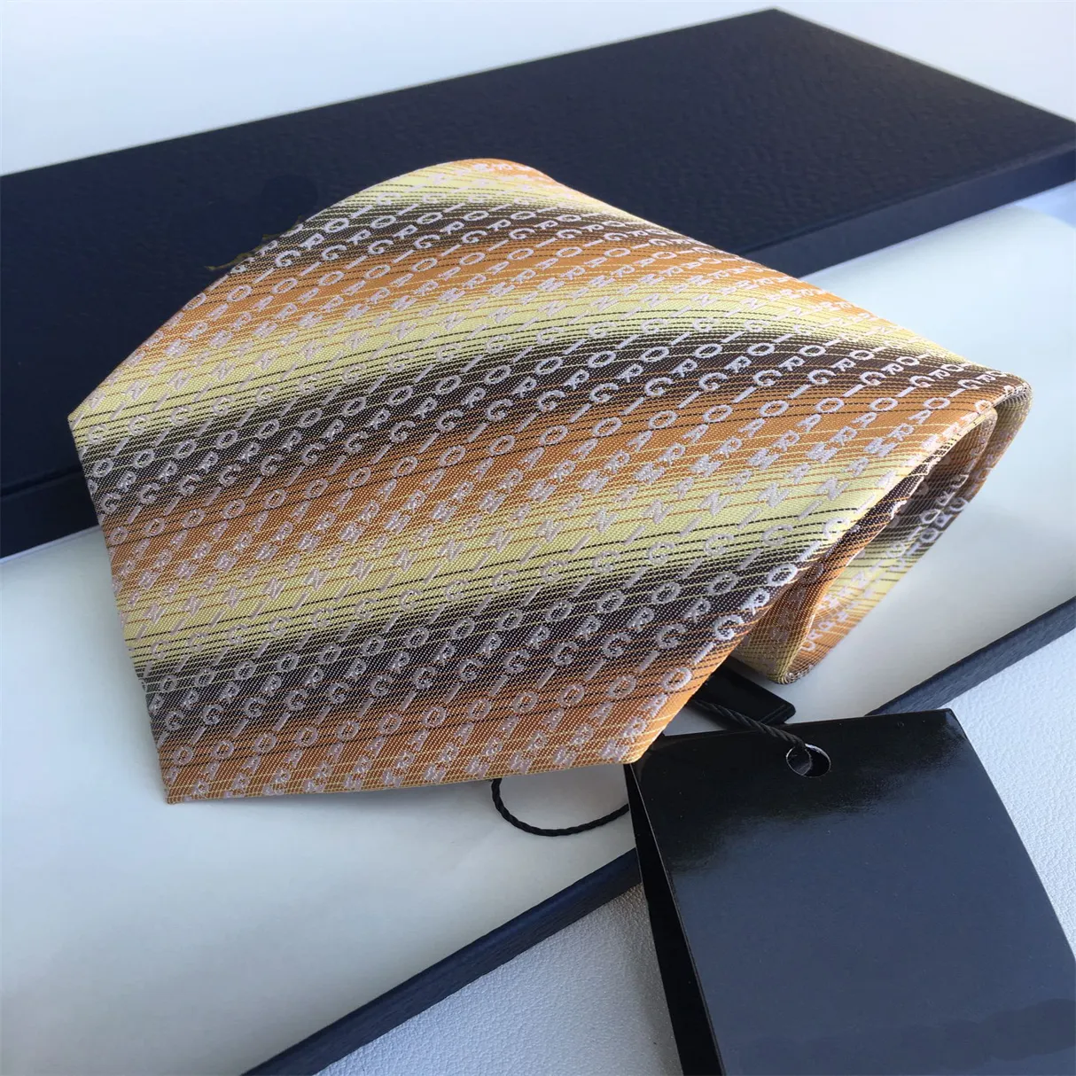 Designer Silk Woven Necktie For Men Luxury Business Suit Neckwear For ...