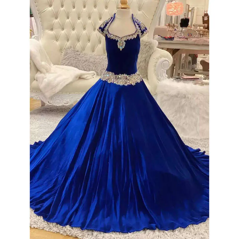 Ritzee Roise Blue Veet Pageant Dresses For Girls ... From ...