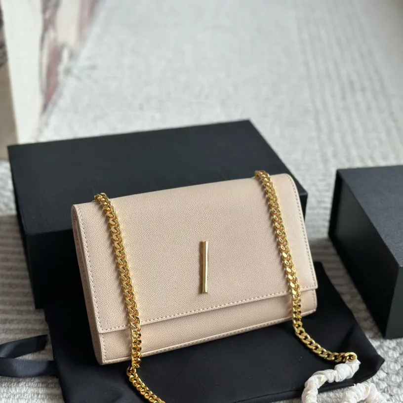 Luxury Designer Gold Chain Crossbody Bag With Single Shoulder Chain ...