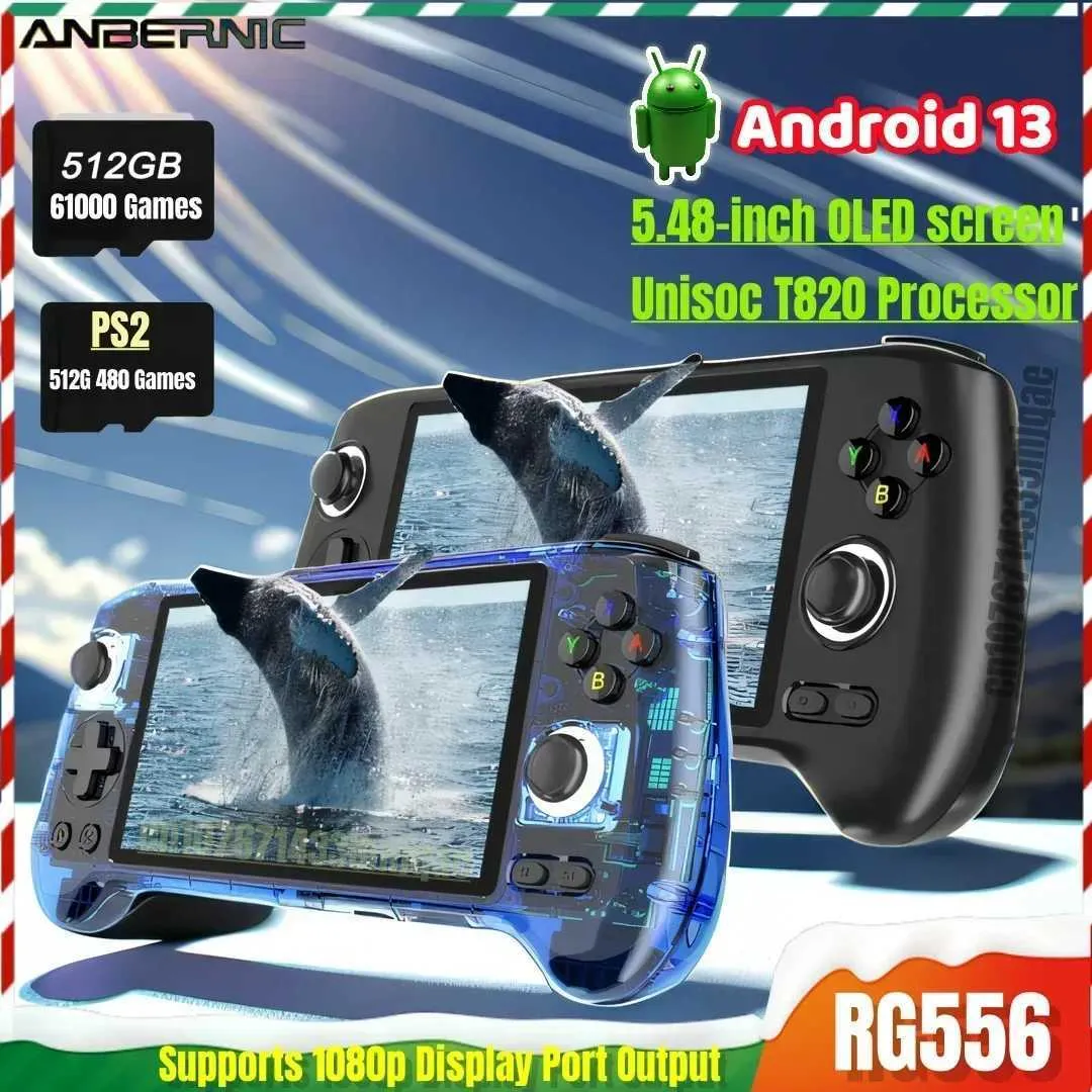 ANBERNIC RG556 Handheld Steam Gaming Console Portable Android 13 Retro ...