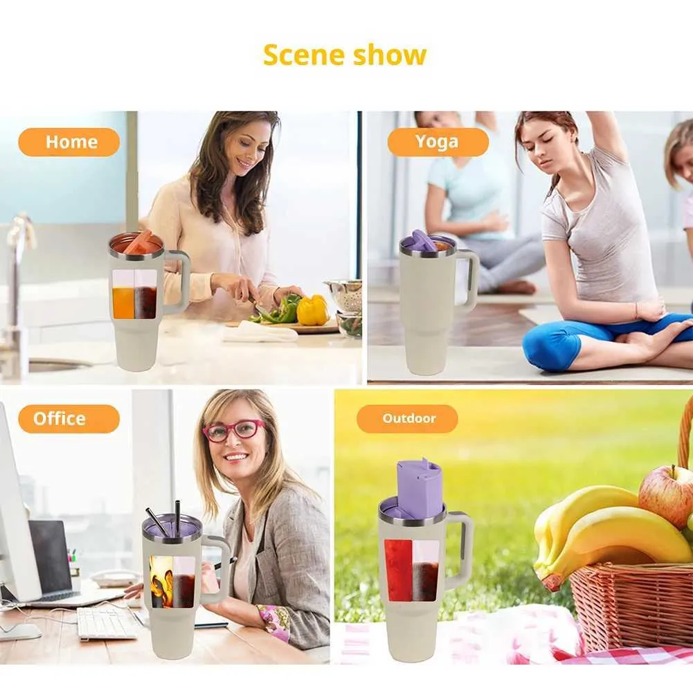 Double Flavor Silicone Insulated G Desk Divider For 40oz Water Cups ...