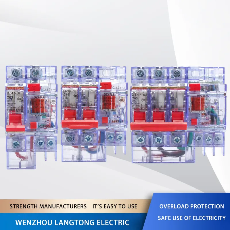 DHgate.com:DZ47 LE Transparent Leakage Circuit Breaker - Home Safety ...