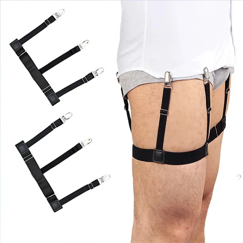 Premium Shirt Stay Suspenders - Adjustable Garters for Men's Pants ...