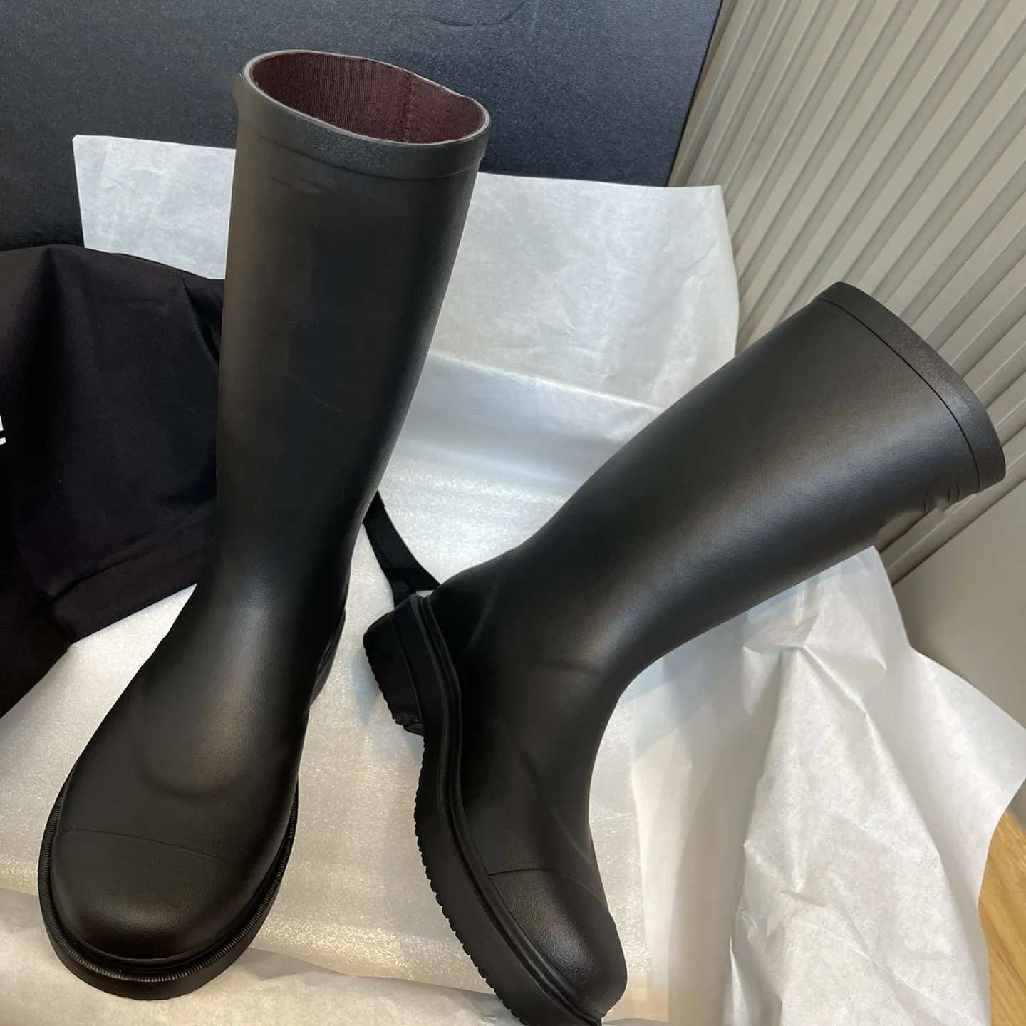 Women's Platform Rain Boots Stylish Waterproof Footwear For Rainy Days ...