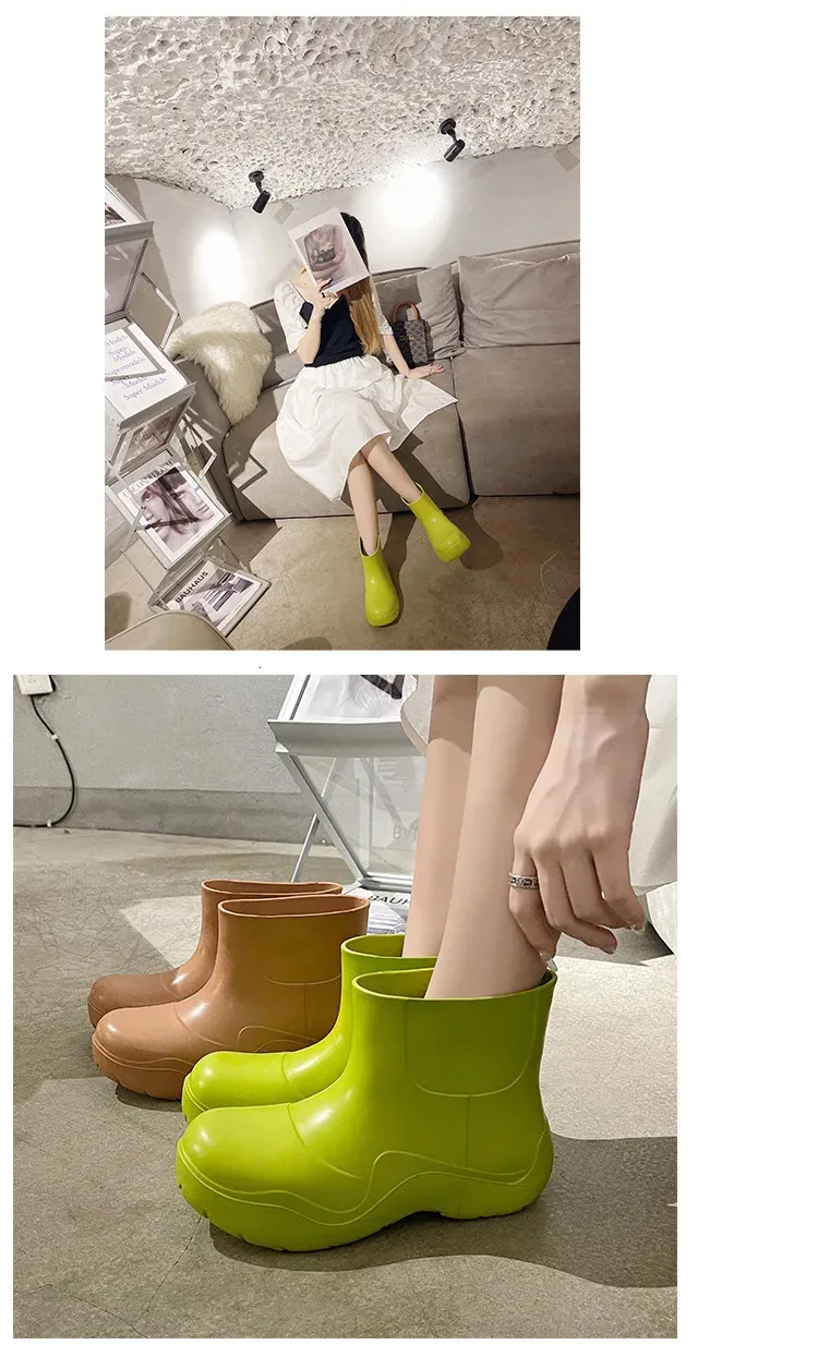 Women's Waterproof Rain Boots: Fashion, Antislip, Comfortable EVA, 5 Colours, 3641 250107z from ...