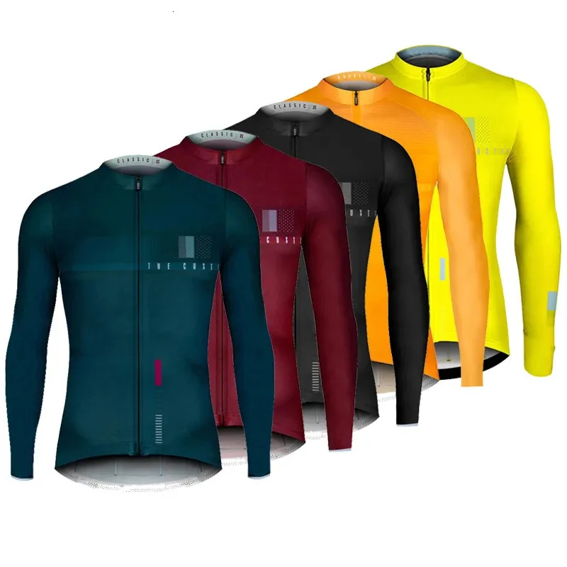 Mens Long Sleeve Cycling Jersey - Quick Dry Bike Shirt for MTB, Road ...