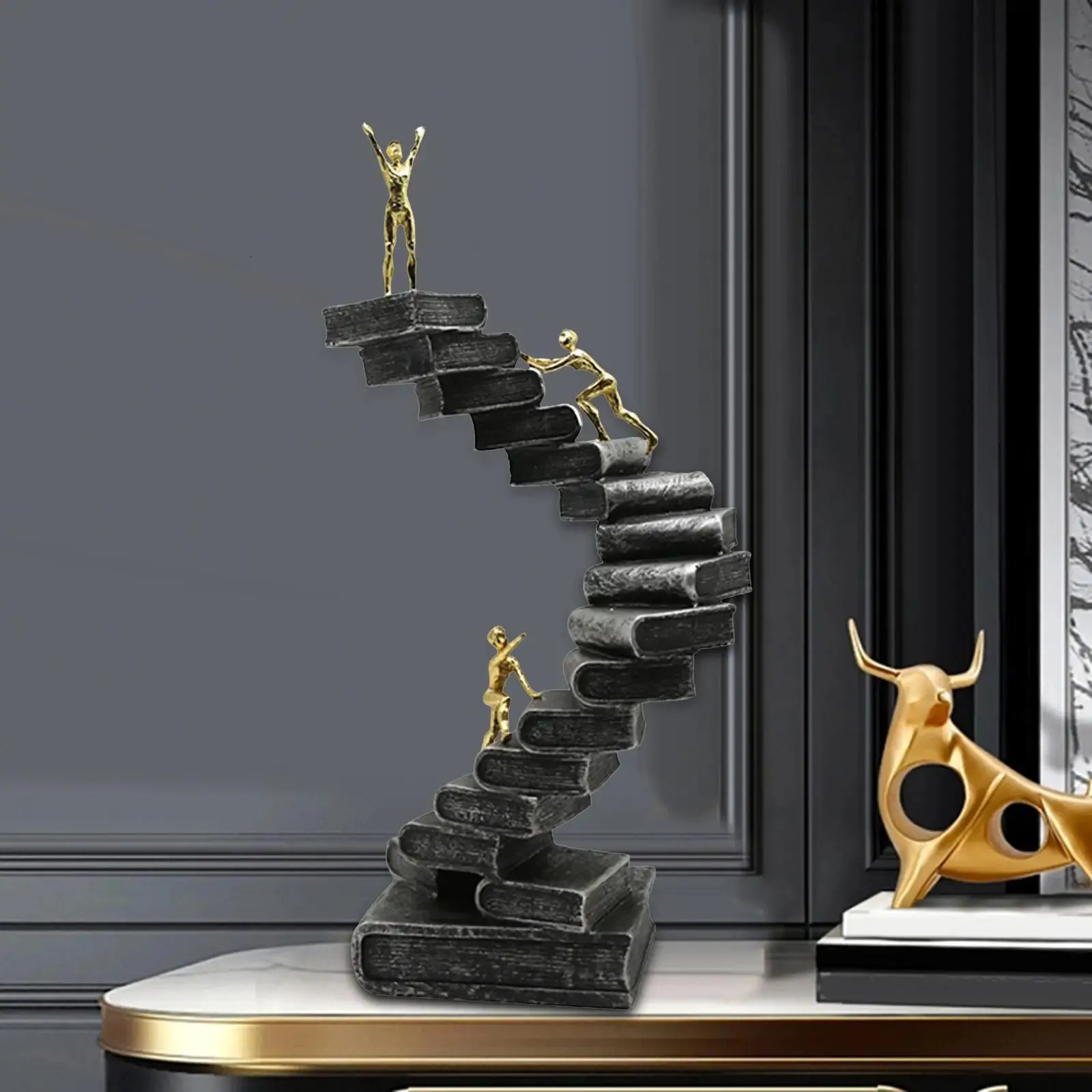 Thinker Gommateshwara Statue Ladder Sculpture Abstract Character Art ...