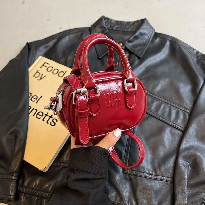 2025 New Women's Red Mini Barbie Bowling Bag Small Crossbody Box With ...