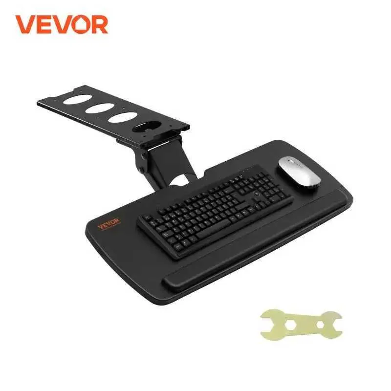Adjustable Height Under Desk Keyboard Tray: Ergonomic Slide Out ...