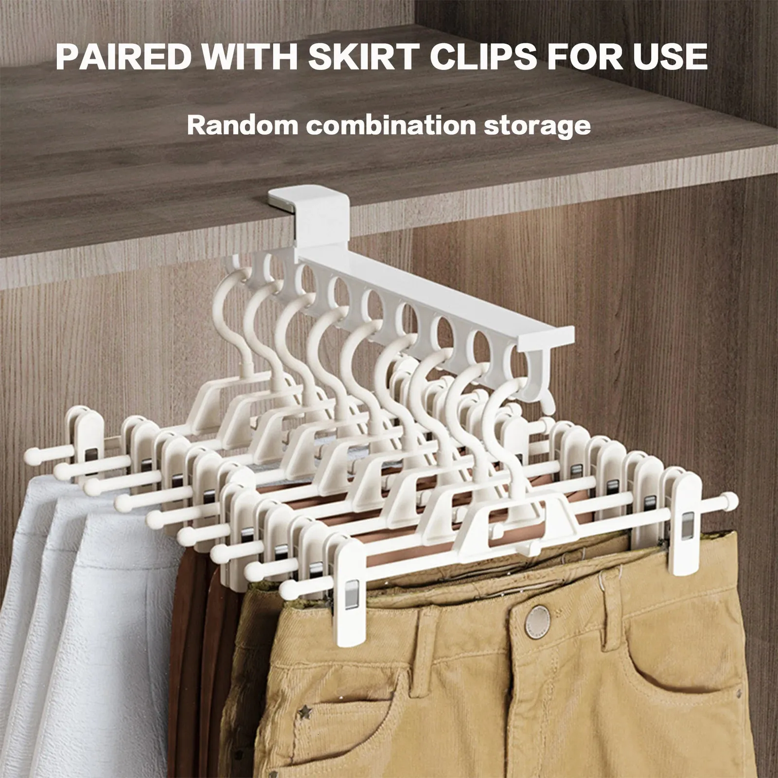 Retractable Clothes Rail For Closet Clothes Hanger Towel Rack Organize ...