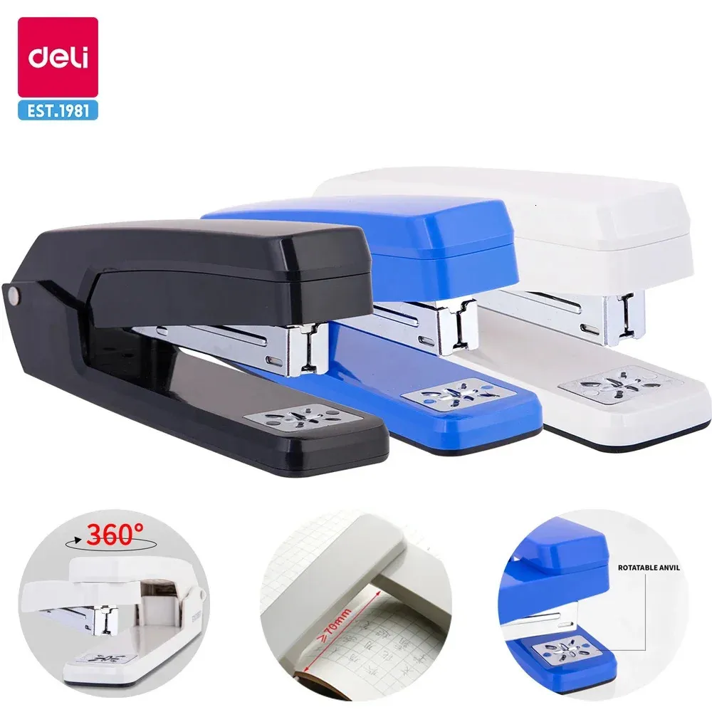 Wholesale Deli Rotary Stapler 24/6 Rotatable Stapling Machine 25sheets ...