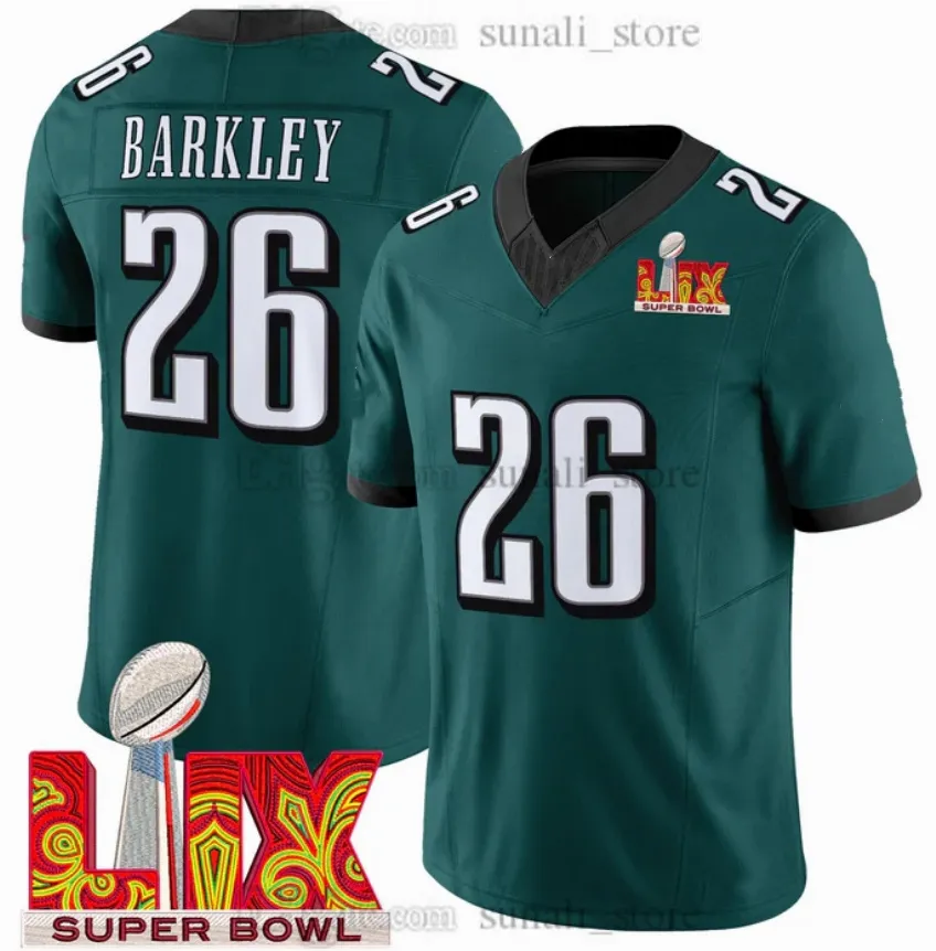 Mejor Precio En A Granel 2025 Super Bowl Lix Jerseys 26 Saquon Barkley ...