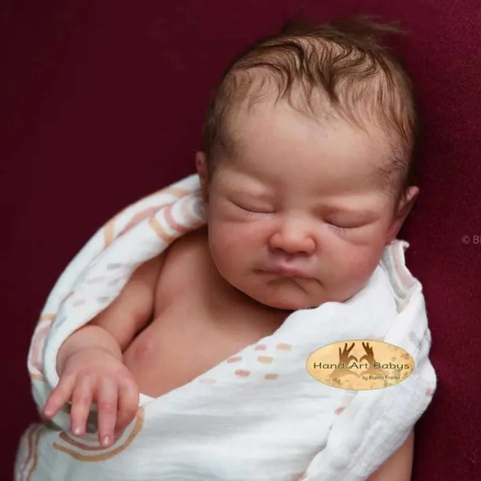 20 Inch August Blank Reborn Kit, Unpainted Vinyl Reborn Doll Parts ...