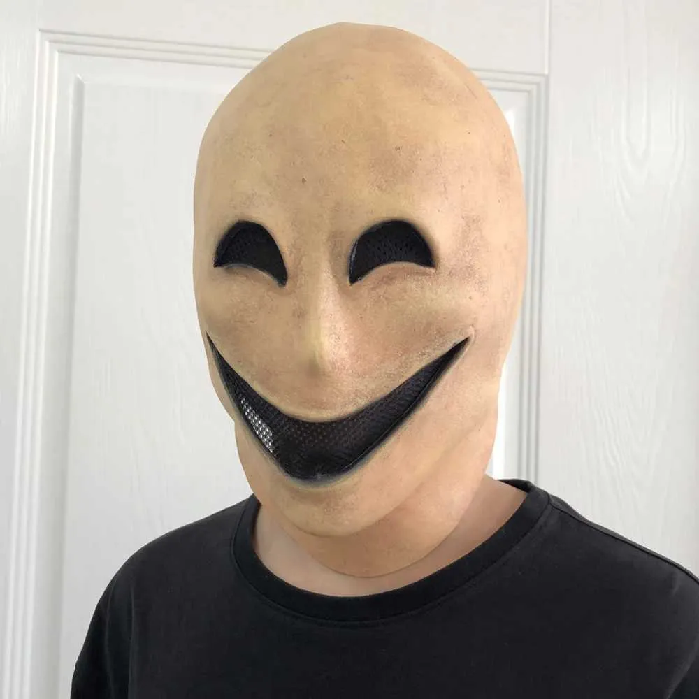 Creepy Smile No Face Man Mask - Horror Alien Demon Latex Mask for ...