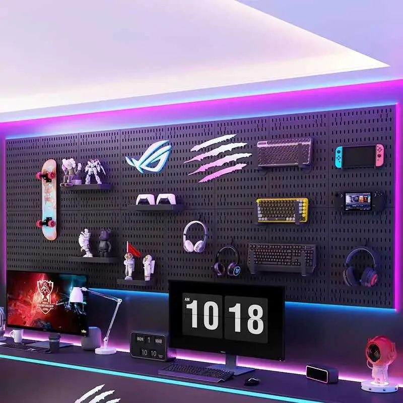 Wall Mounted Cd Rack Argos For Gaming Equipment And Artwork No Punch Design For Pegboard, Toy ...