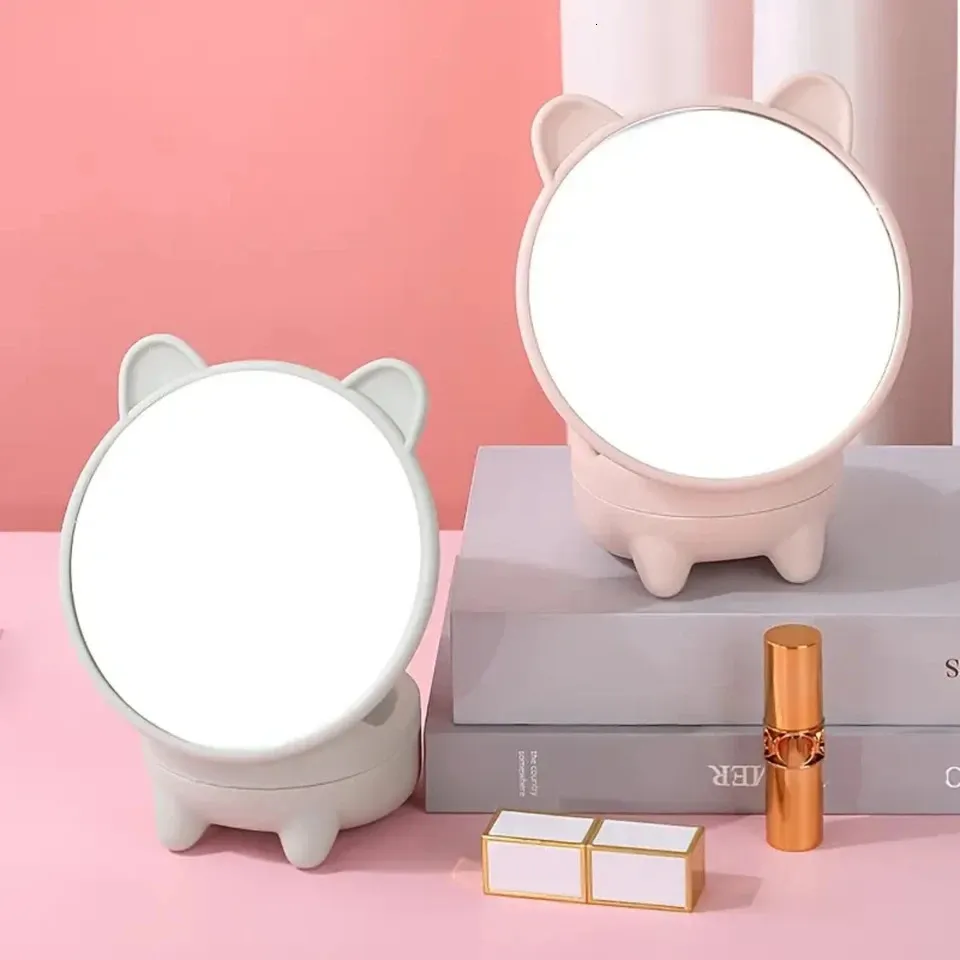 Kitty Bathroom Decorative Vanity Mirror, Cat Ear Bread Shaped Mirror ...