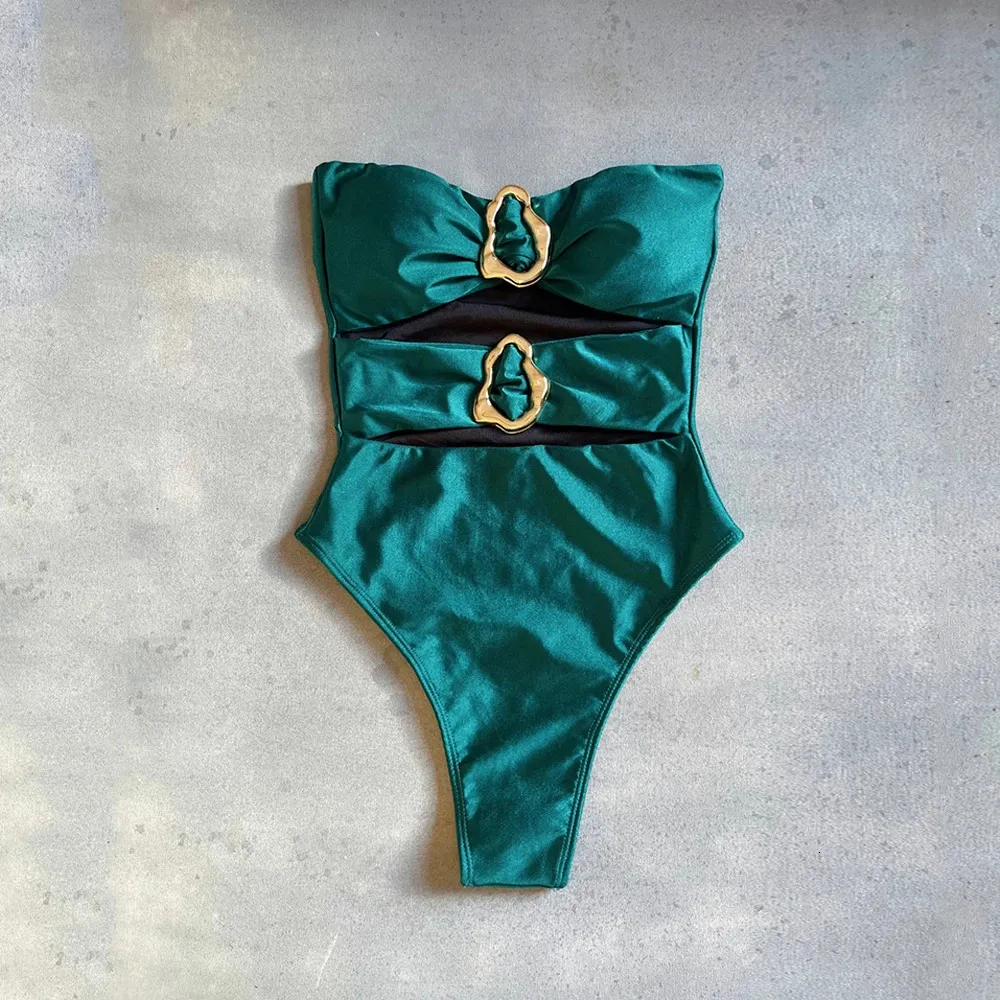 Oval One Piece Mayo 2025 Seksi Mayo Kadın Mayo Çıkış Banyo Takım Plaj ...