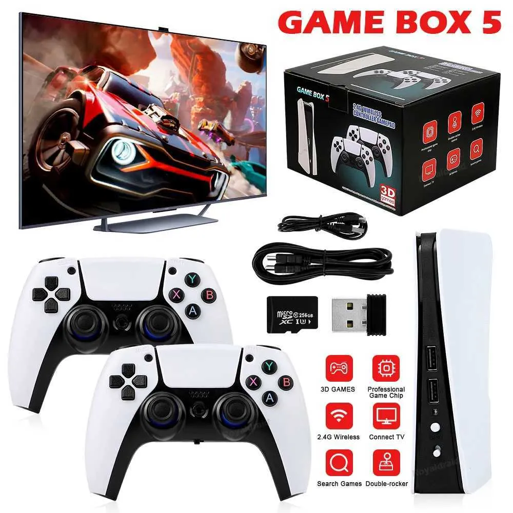 GB5 Game Console: 64GB/128GB, 40000 Games HD TV Game Box With 2 ...