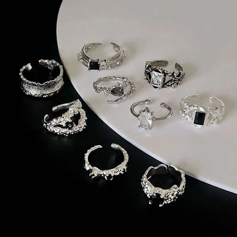 Ring Kpop Gothic Aesthetic Punk Ring For Women Girls Fashion Vintage ...