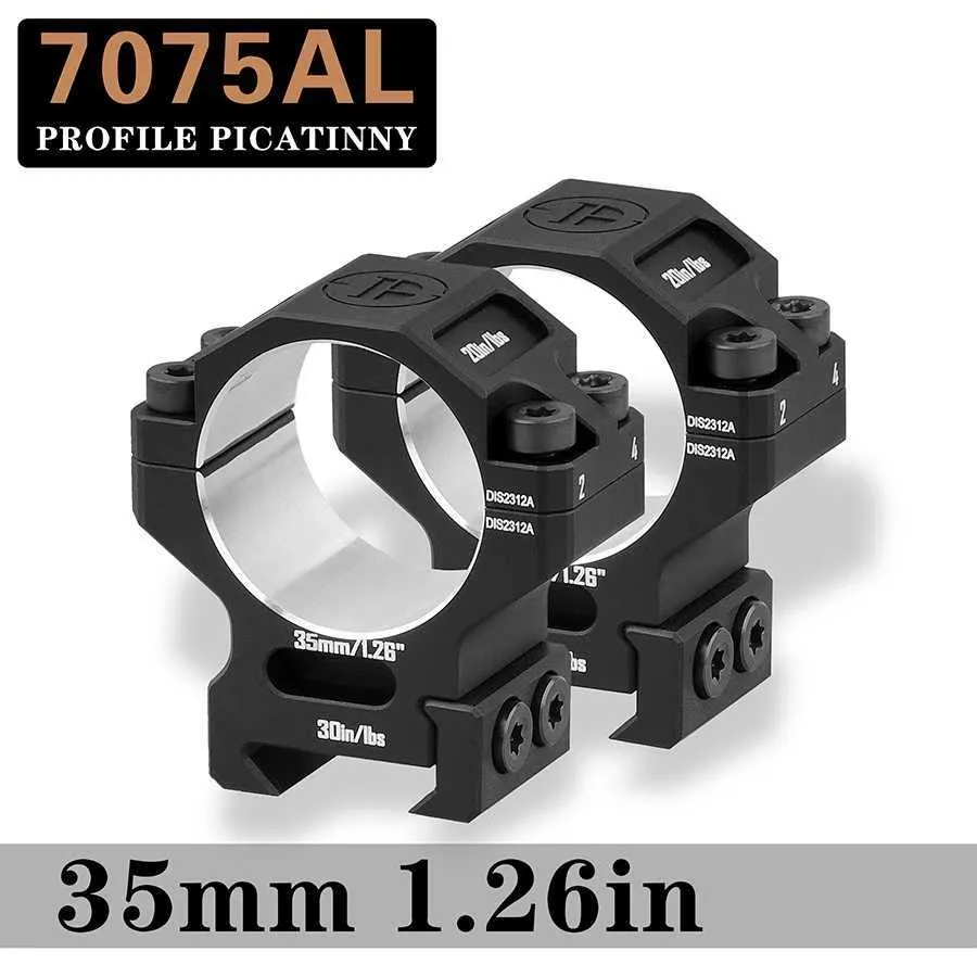 DISCOVERYOPT 7075 Series Aluminum Scope Rings Medium Profile 34mm Scope ...
