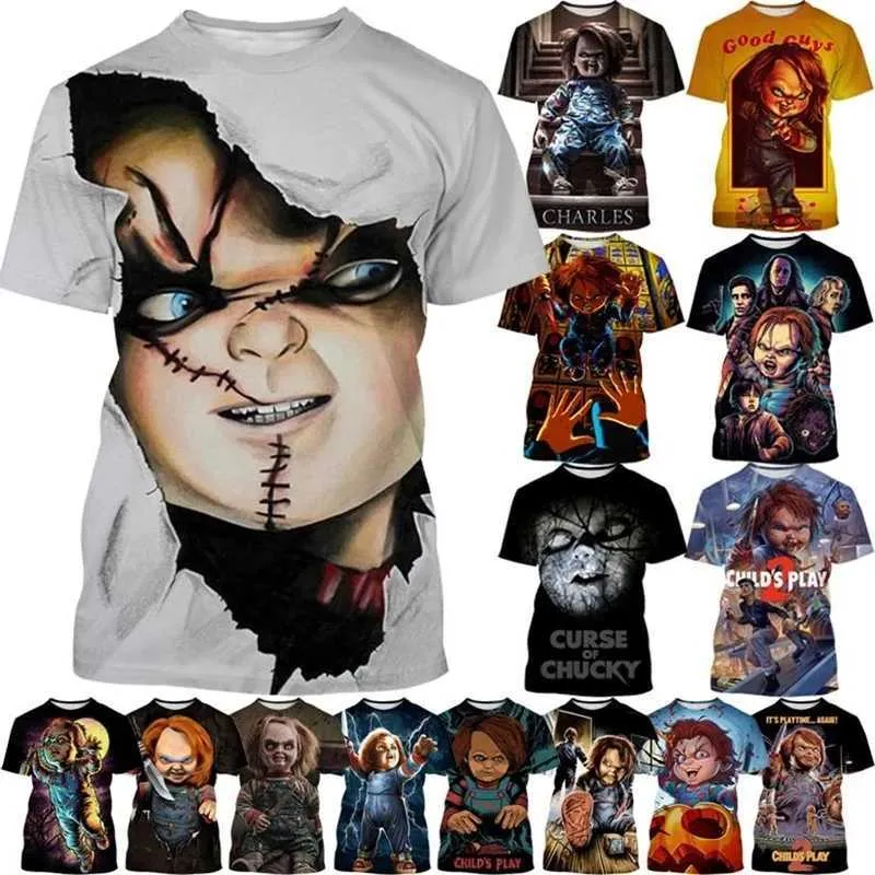 Wholesale Chucky 3D Printed T Shirts For Men And Women Horror... From ...